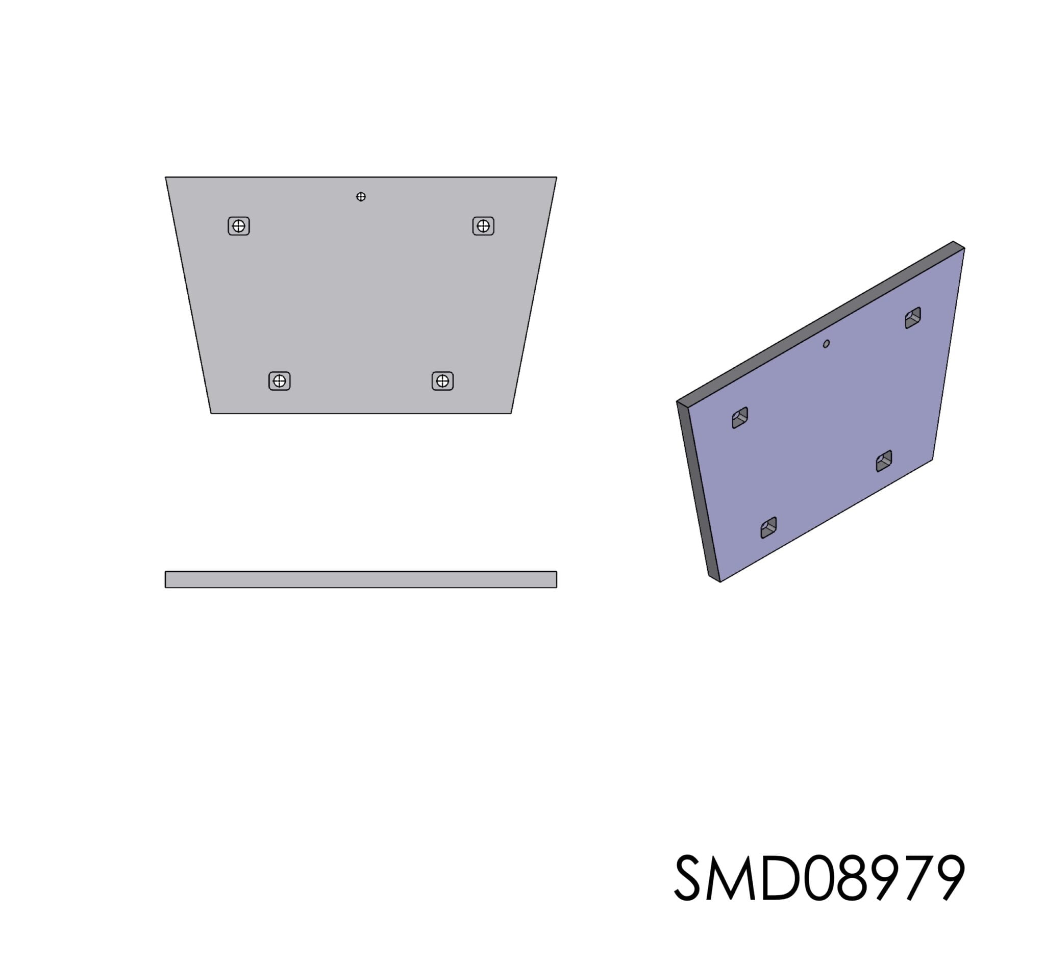 SMD08979 - Upper cheek plate - Société Métallurgique Doréenne SMD