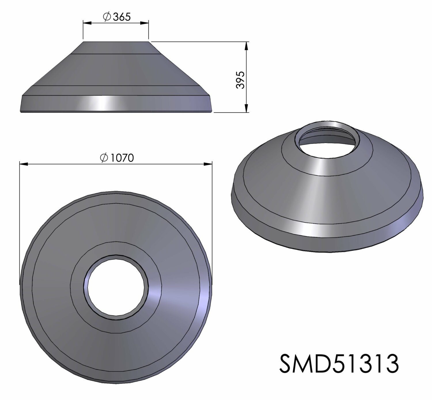SMD51313 - Cône - Société Métallurgique Doréenne SMD