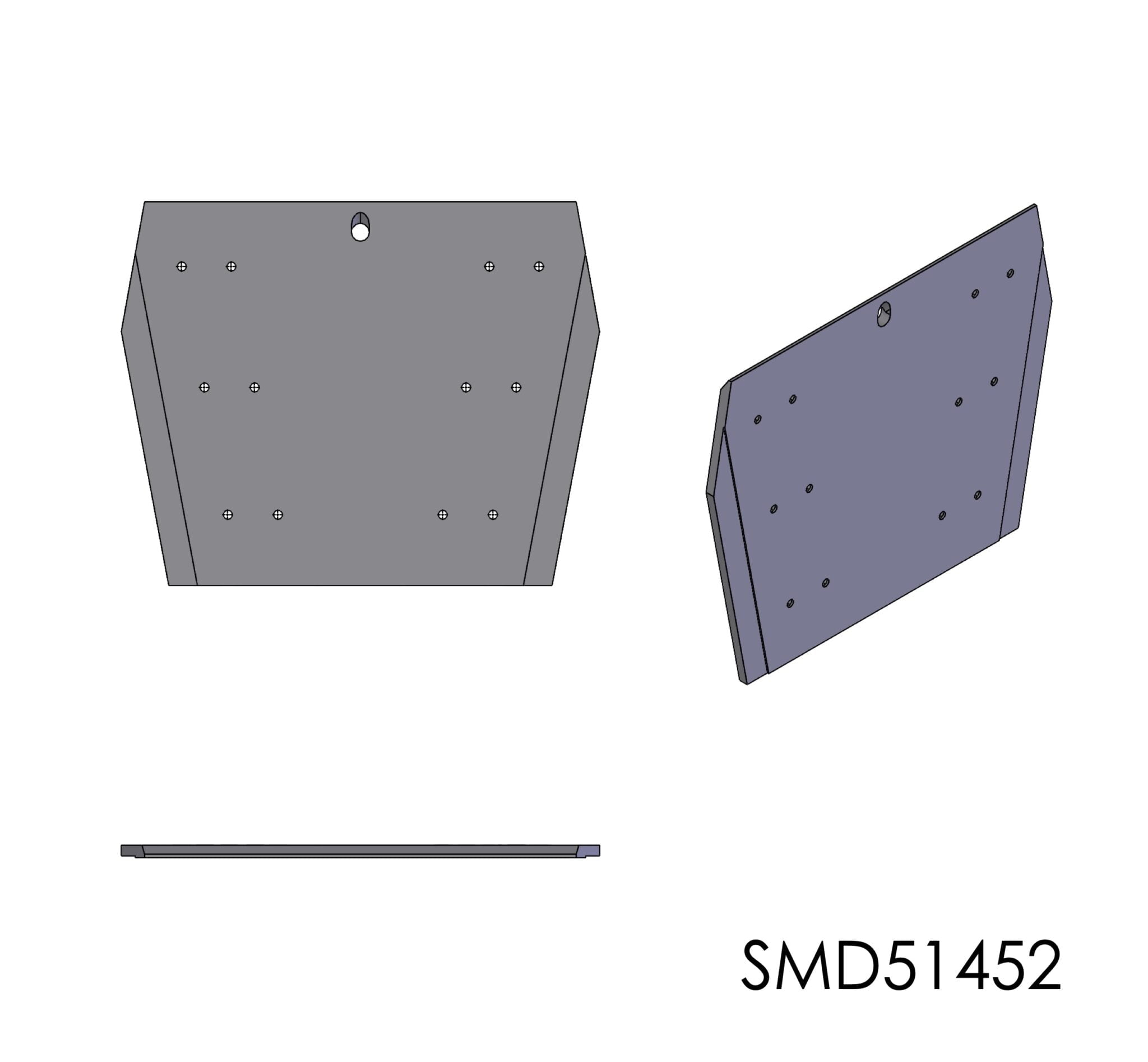 SMD51452 - Upper cheek plate - Société Métallurgique Doréenne SMD